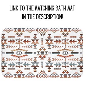 Aztec Shower Curtain Southwestern Shower Curtain Aztec Print Bathroom ...