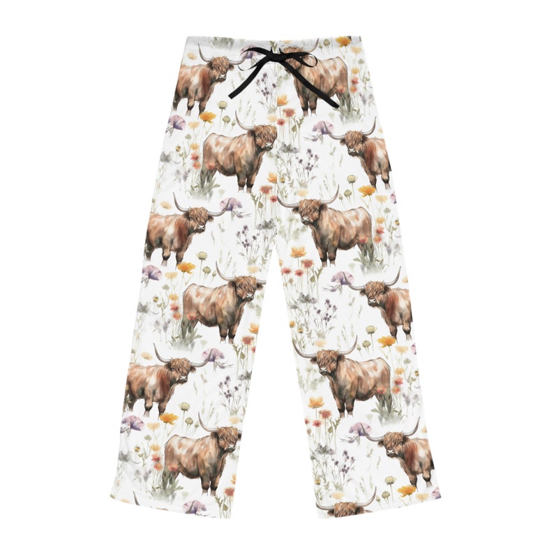 Highland Cow Pajama Pants Cow Lover Gift Cow Pajamas Farm Animal Gift ...