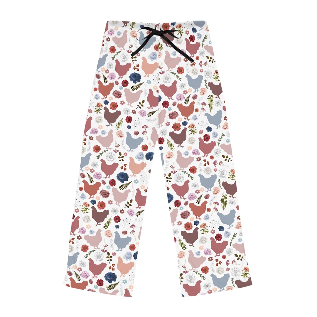 Chicken Pajama Pants Chicken Gift for Chicken Mom Chicken Lover Chicken ...