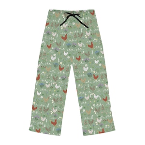 Chicken Pajama Pants Chicken Pjs Chicken Lover Gift Chicken Mom Cute ...