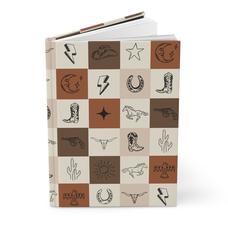 Checkered Journal Western Journal Wild West Cowboy Journal - Etsy