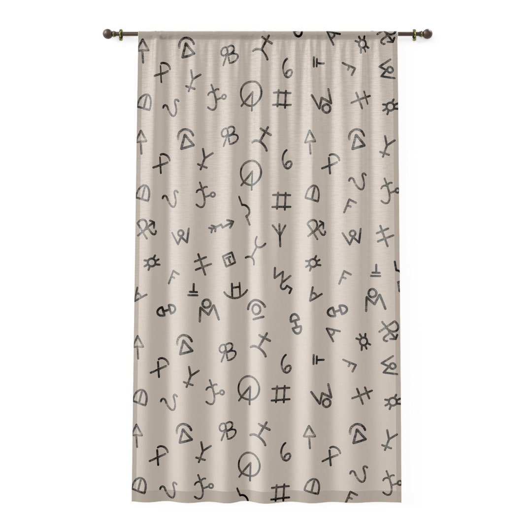 Cattle Brands Window Curtain Western Window Curtain Transparent Window ...