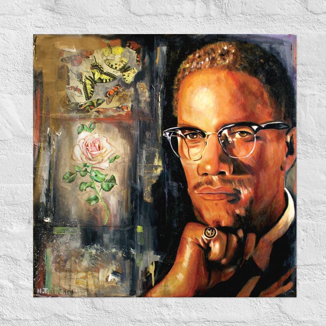 Malcom X Art Print | Black History | Black Lives Matter | African ...