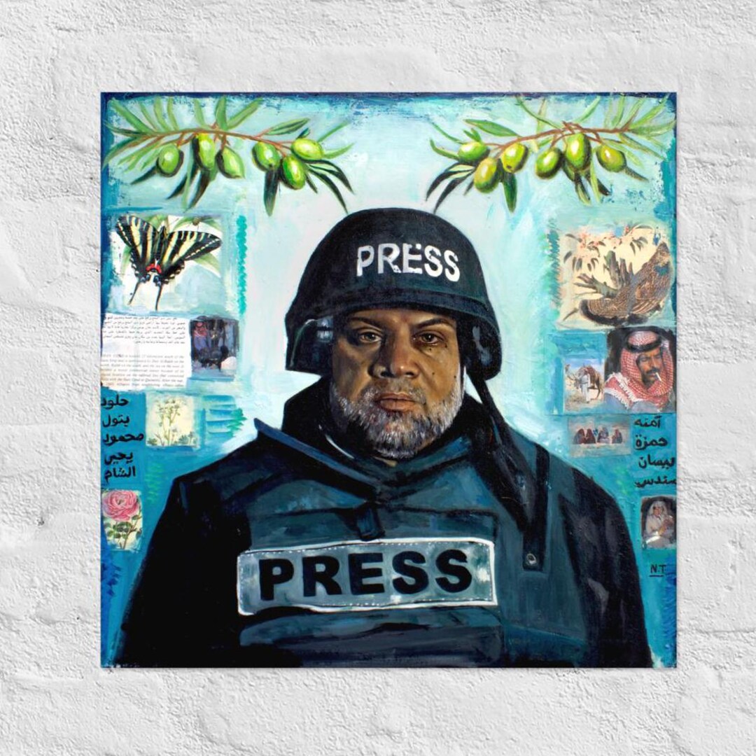 Wael Art Print | Palestine Art | Journalism | Mixed Media | Middle ...