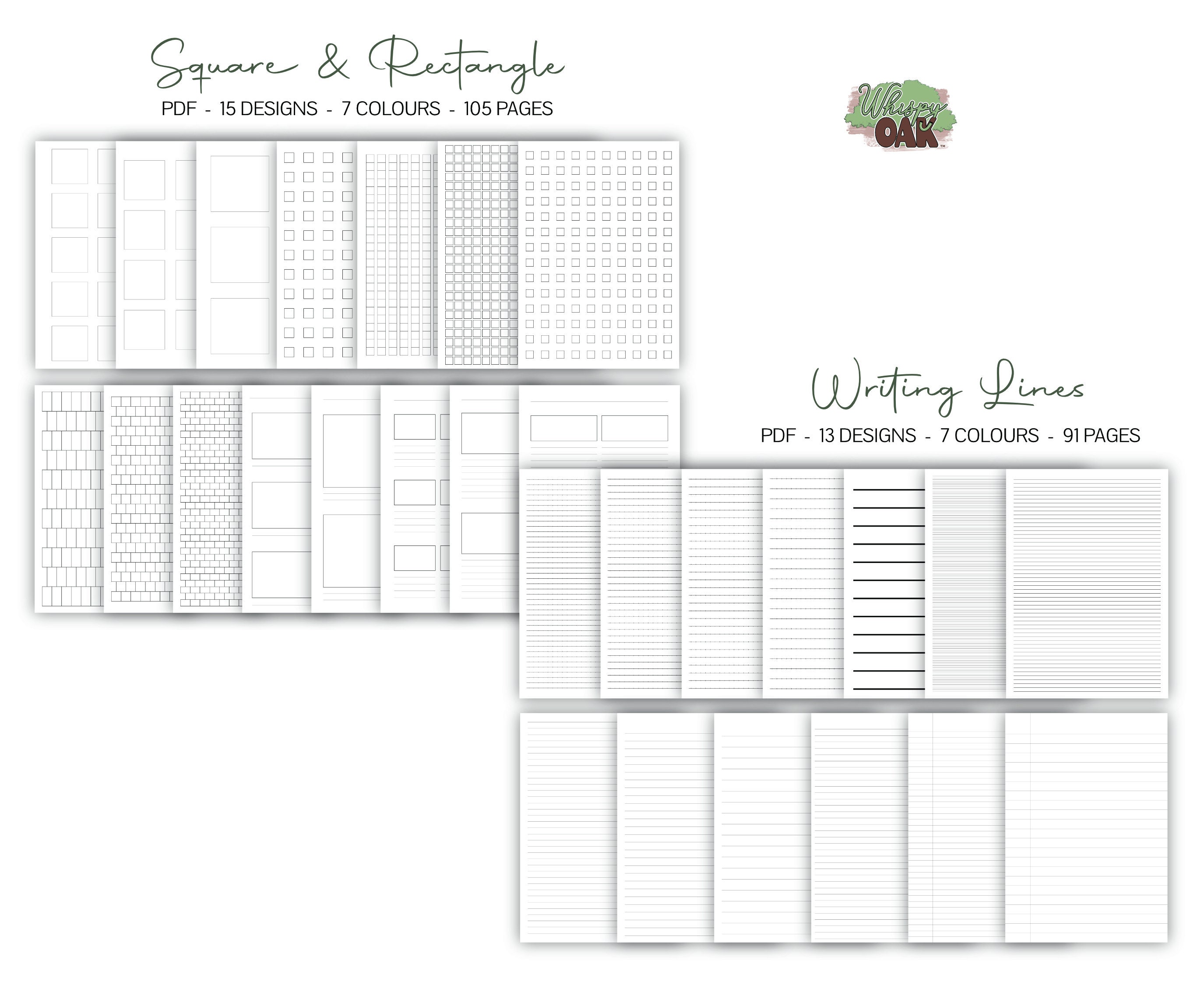 Printable Graph Paper, Grid Paper, Note Taking Template, Handwriting ...