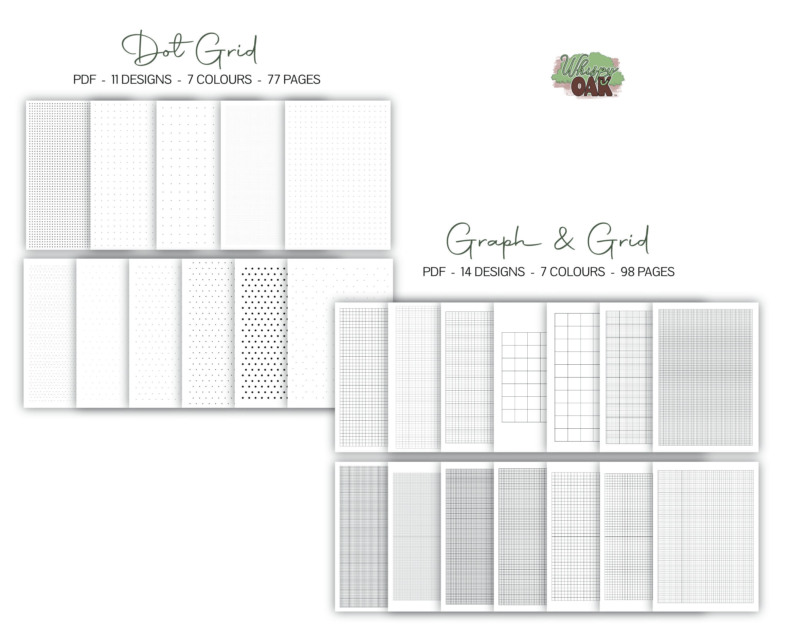 Printable Graph Paper, Grid Paper, Note Taking Template, Handwriting ...