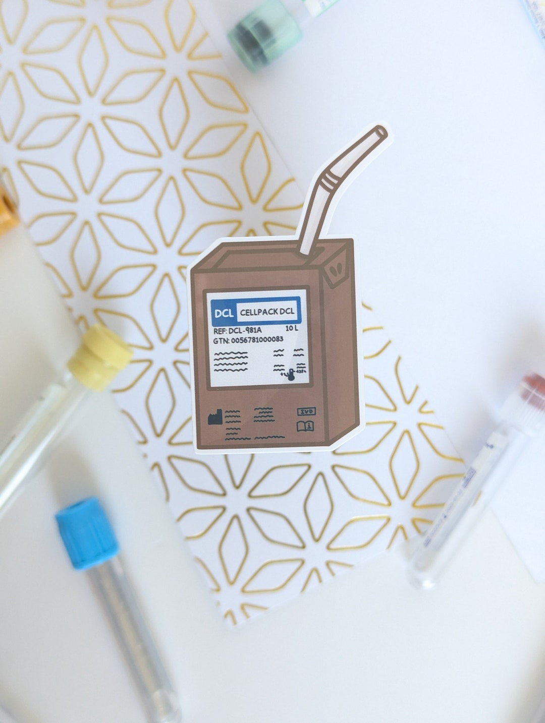 Hematology Reagent DCL Vinyl Sticker - Med Lab/laboratory/science ...