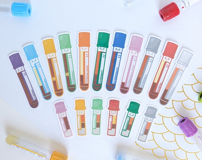 Preanalytic Blood Tube Vinyl Stickers-blood Tube/med Lab/laboratory ...