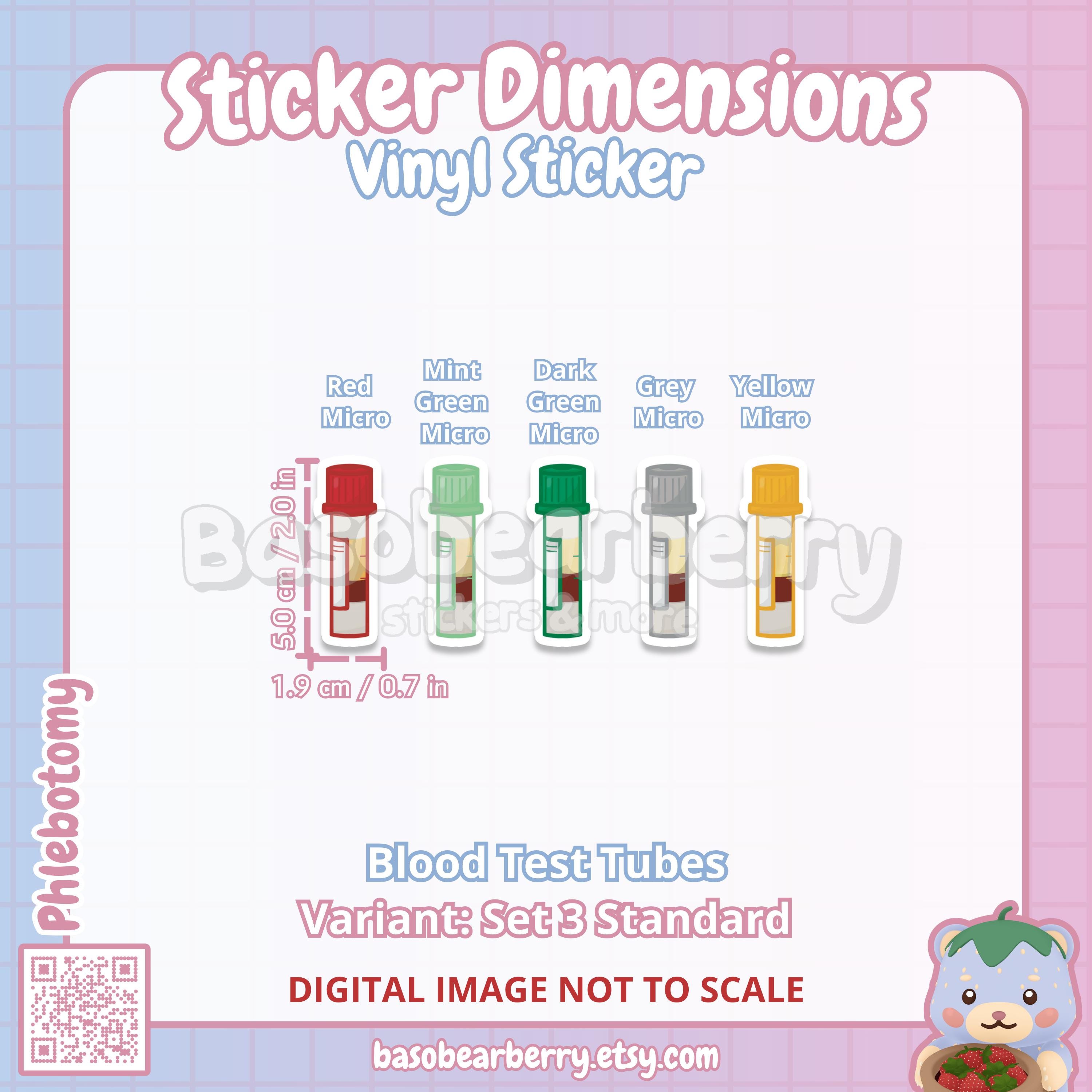 Blood Test Tube Vinyl Stickers – Healthcare Lab Science - Etsy