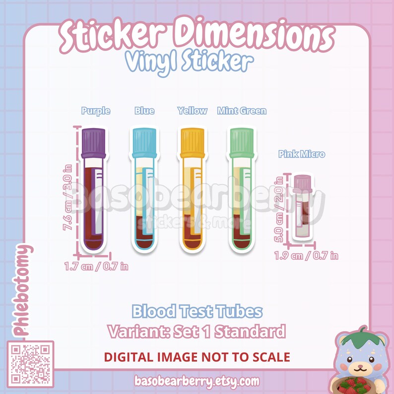 Blood Test Tube Vinyl Stickers – Healthcare Lab Science - Etsy