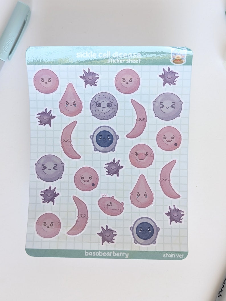 Sickle Cell Anemia (HBSS) Sticker Sheet – Hematology Lab Science - Etsy