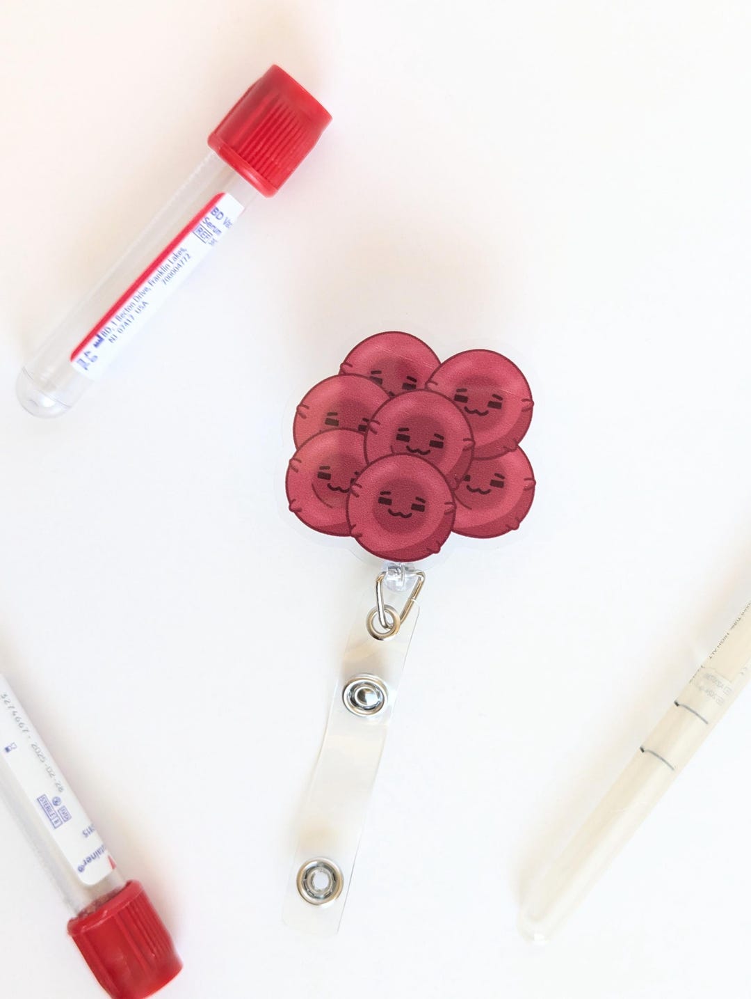 Red Blood Cells Agglutination Badge Reel-cute/med Lab/laboratory ...
