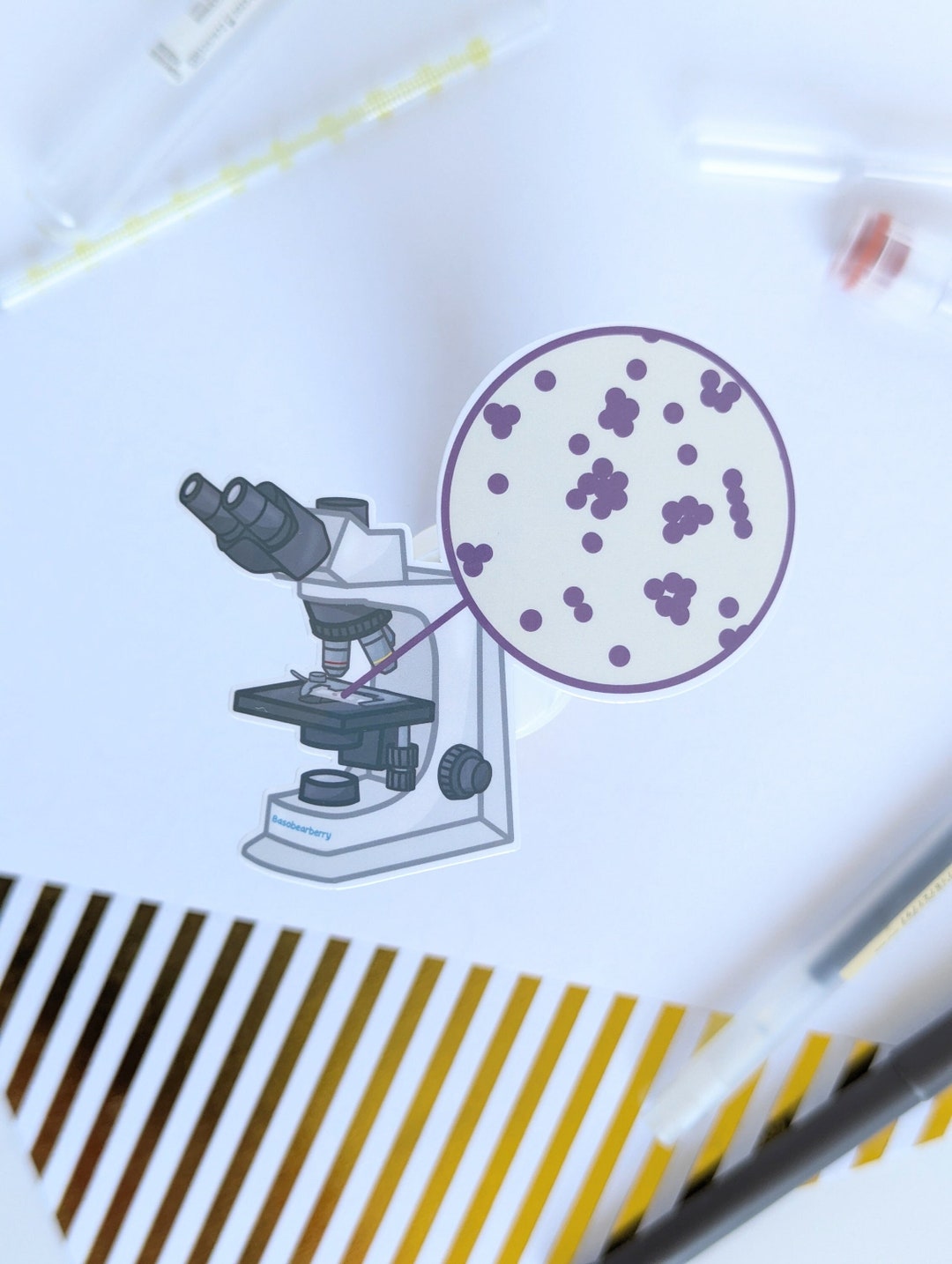 Microscope Vinyl Stickers -med Lab/laboratory/nurse/science/hospital ...