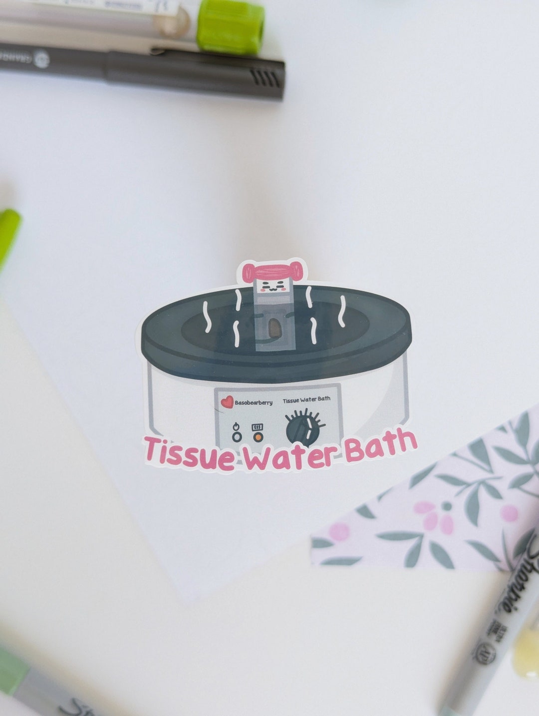 Tissue Water Bath Vinyl Sticker - Med Lab/laboratory/anatomical ...