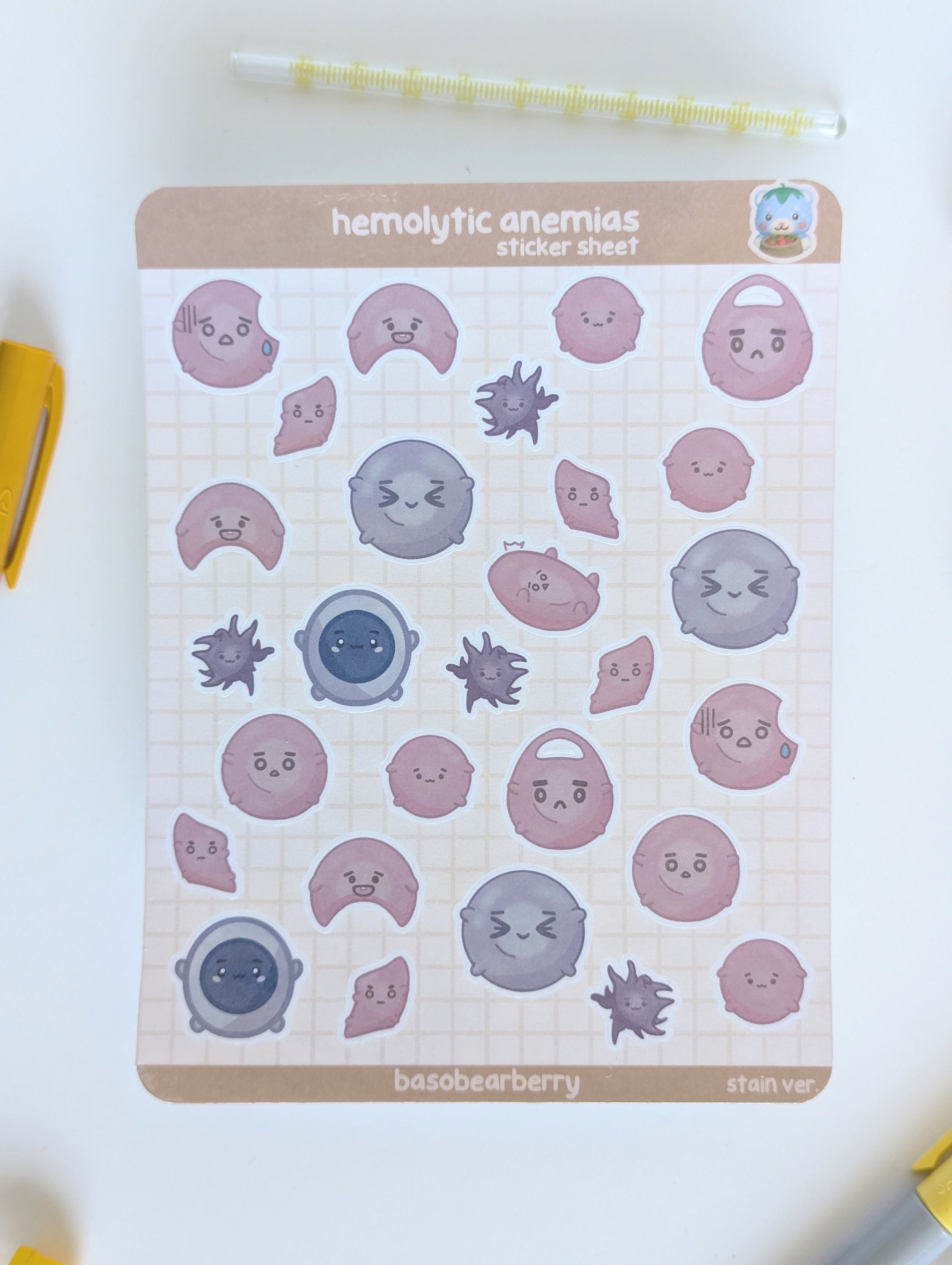 Hemolytic Anemia Sticker Sheet – Hematology Lab Science - Etsy