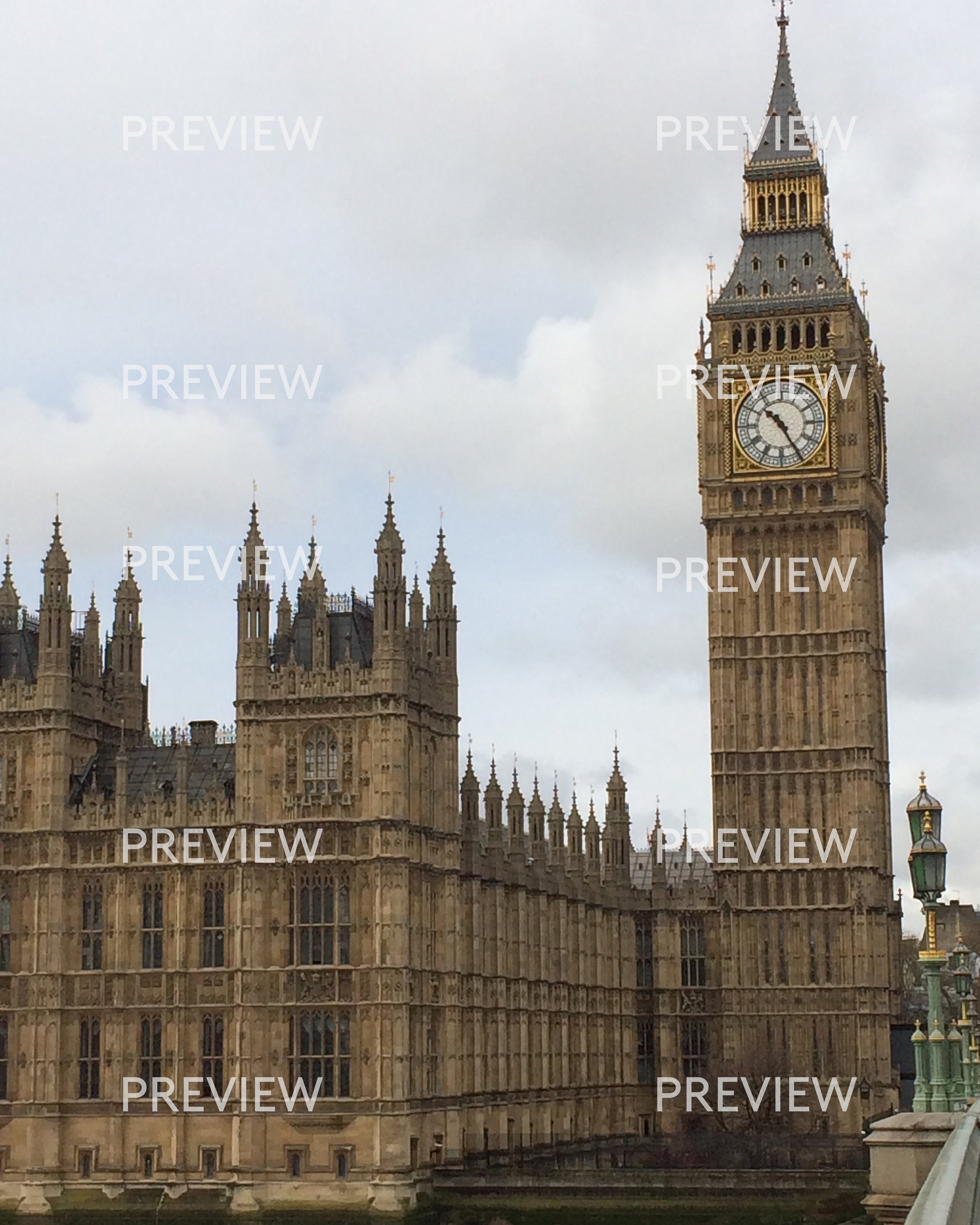 London - Big Ben - Great Bell of the Great Clock of Westminster ...