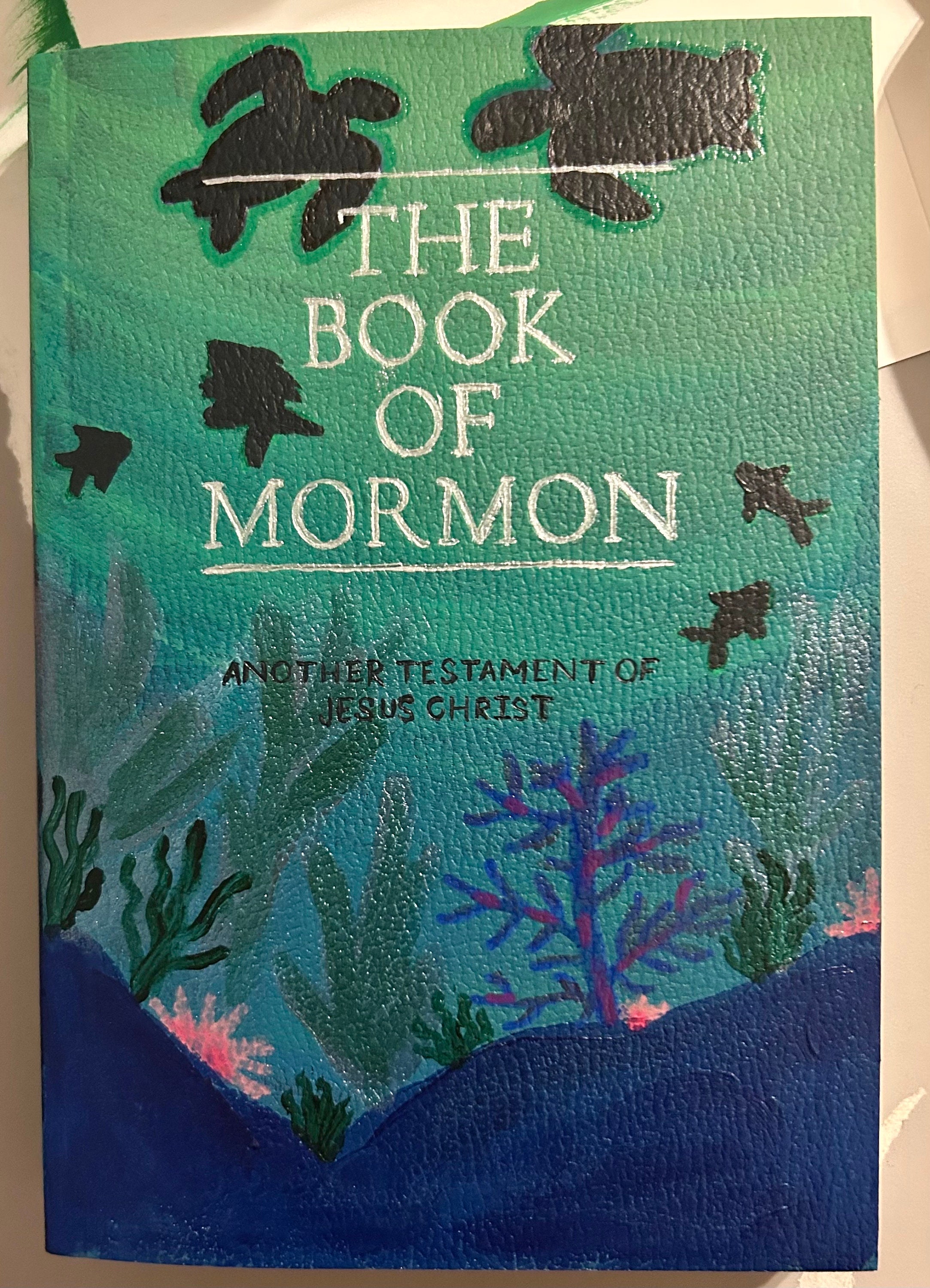 Hand Painted Book of Mormon - Etsy