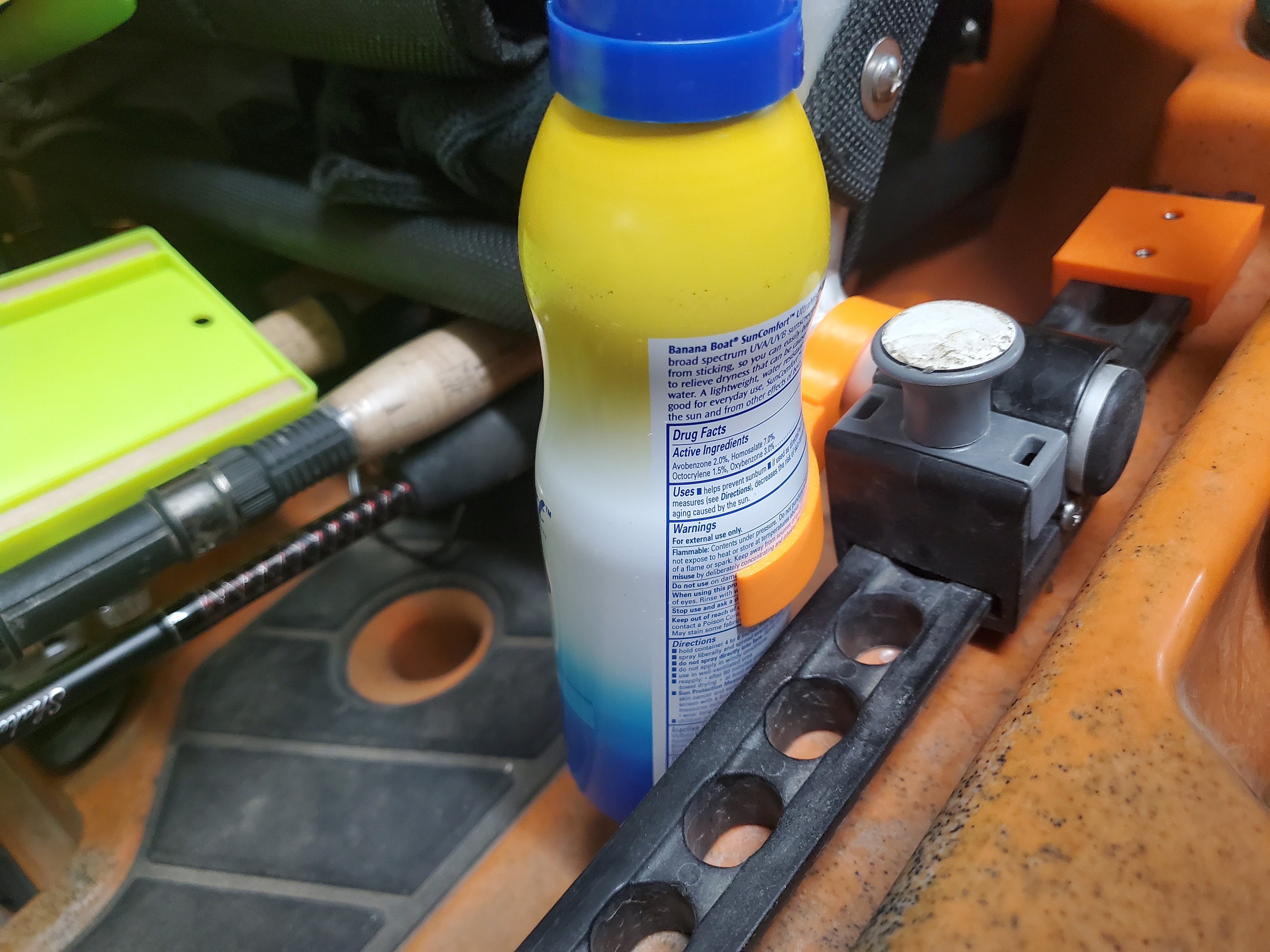 Kayak Sunscreen/bug Spray Can Holder - Etsy