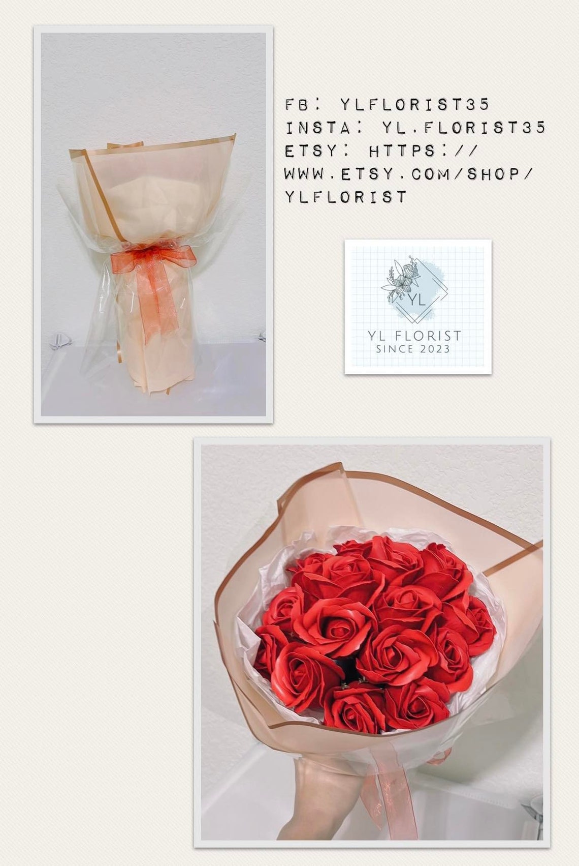 Scented Soap Roses Bouquet - Etsy