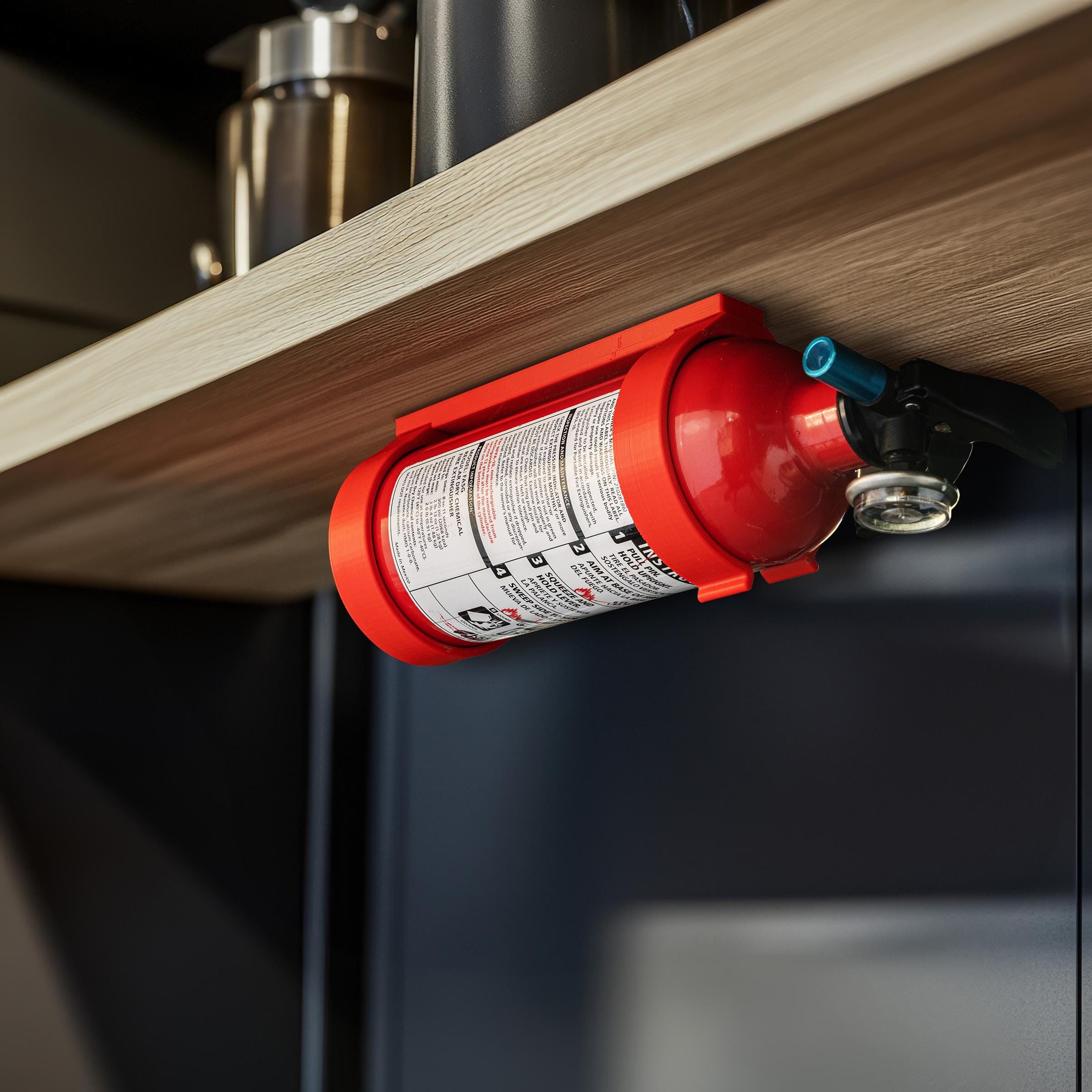 3D Printed Fire Extinguisher Bracket for Home Safety - Kitchen Safety ...