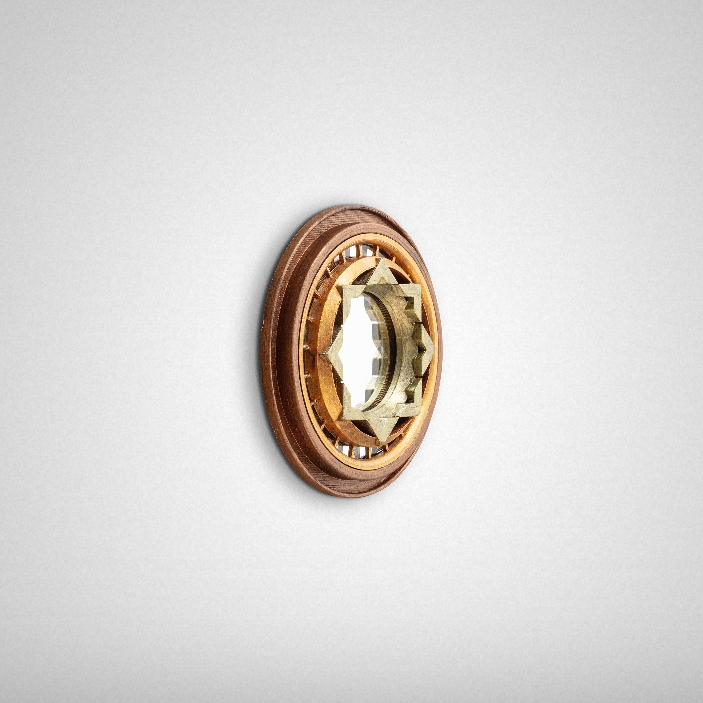 Vintage Inspired Rustic 3D Printed Mirror W Middle Eastern Shapes in ...
