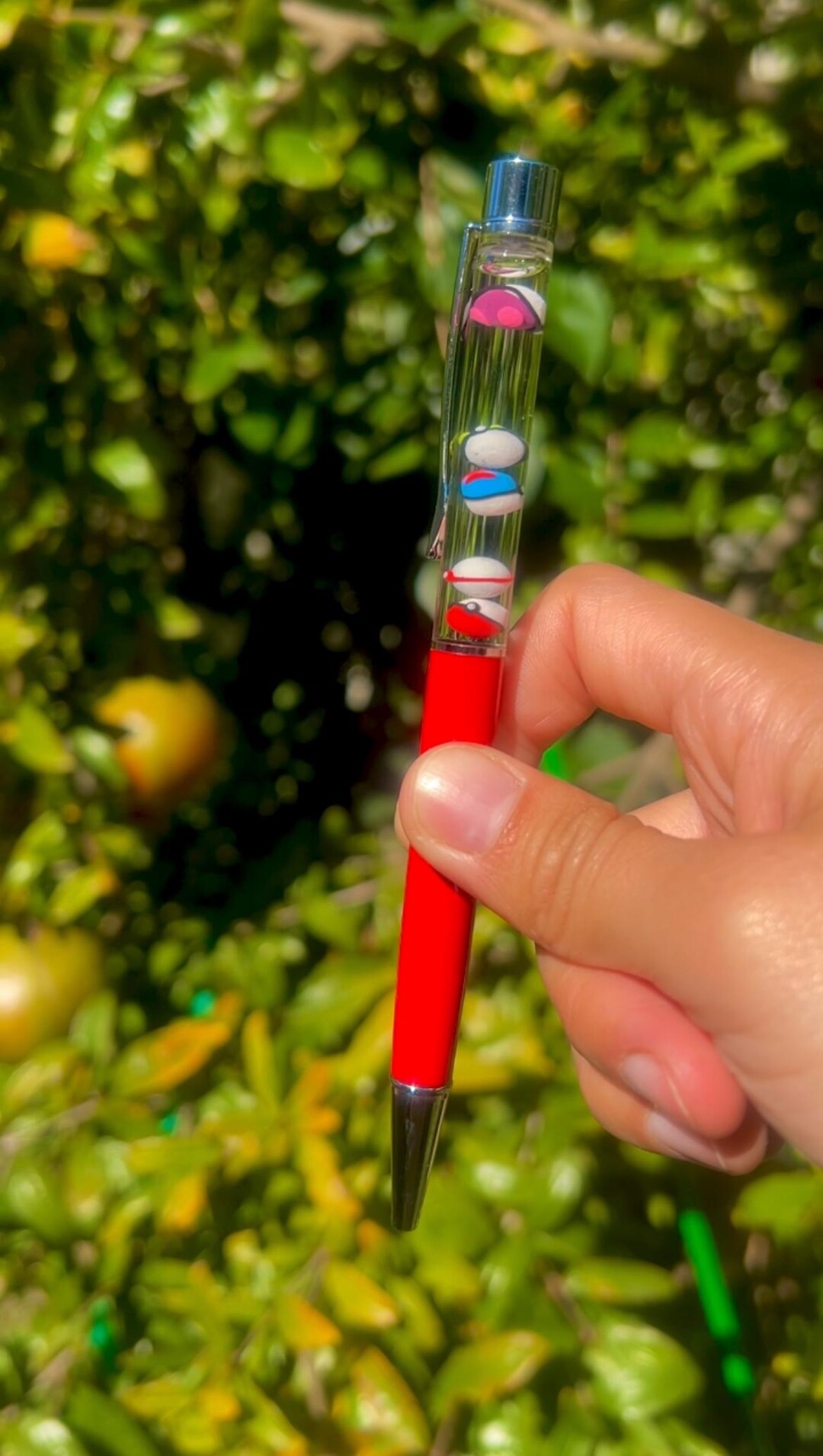Variety Poké Ball Shaker Pen | Handmade Anime Charm Pen - Etsy