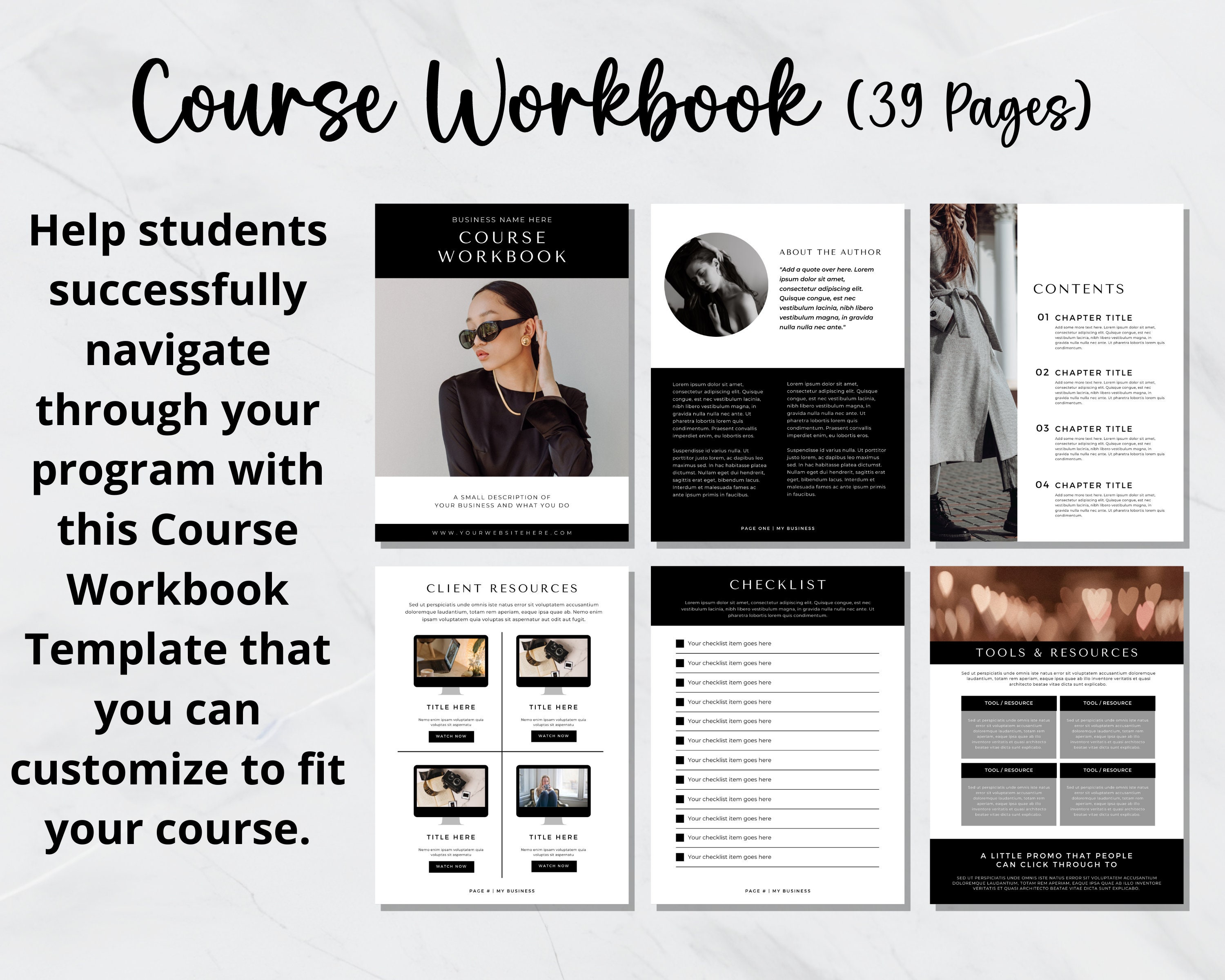 Course Creator Editable Canva Templates Course Creator Bundle Course ...