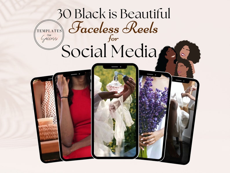 Faceless Reels for Black Women|faceless Social Media Stock Videos ...