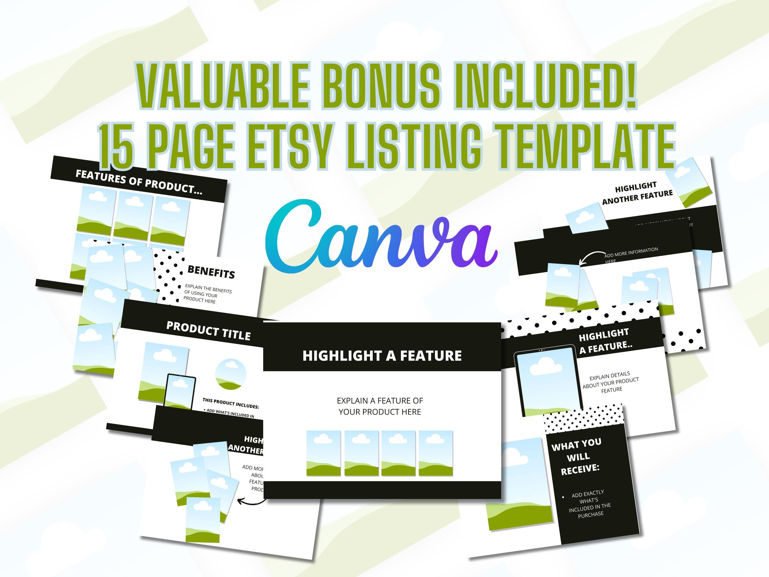 Canva Clipart Mockups for Etsy Sellers New Seller Mockup Canva Template ...