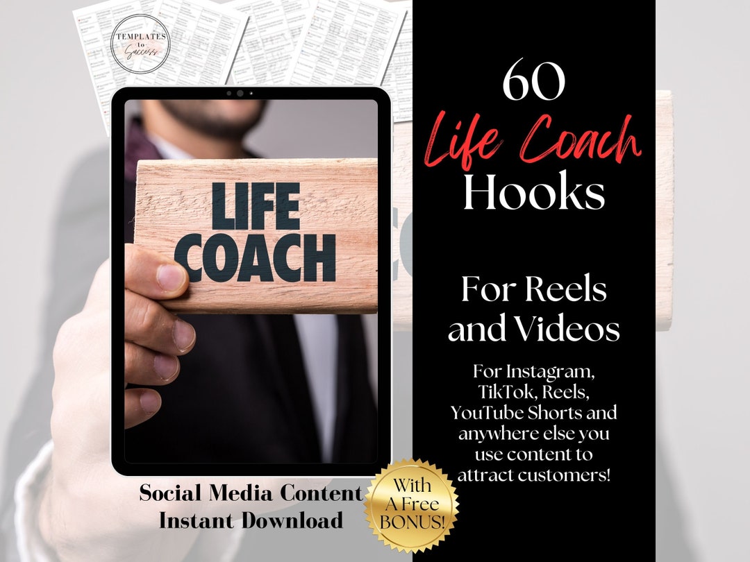Life Coach Reel Hooks|content Creator Hooks| Done for You Hooks|tiktok ...