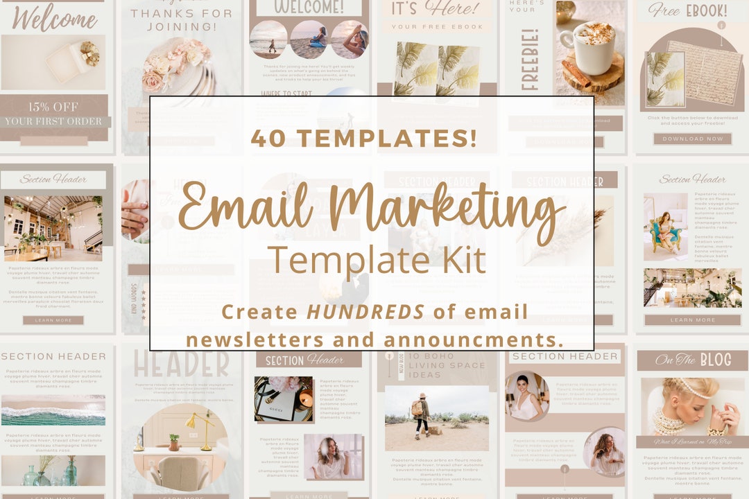 Neutral Template, Canva Email Template, Welcome Email, Newsletter ...