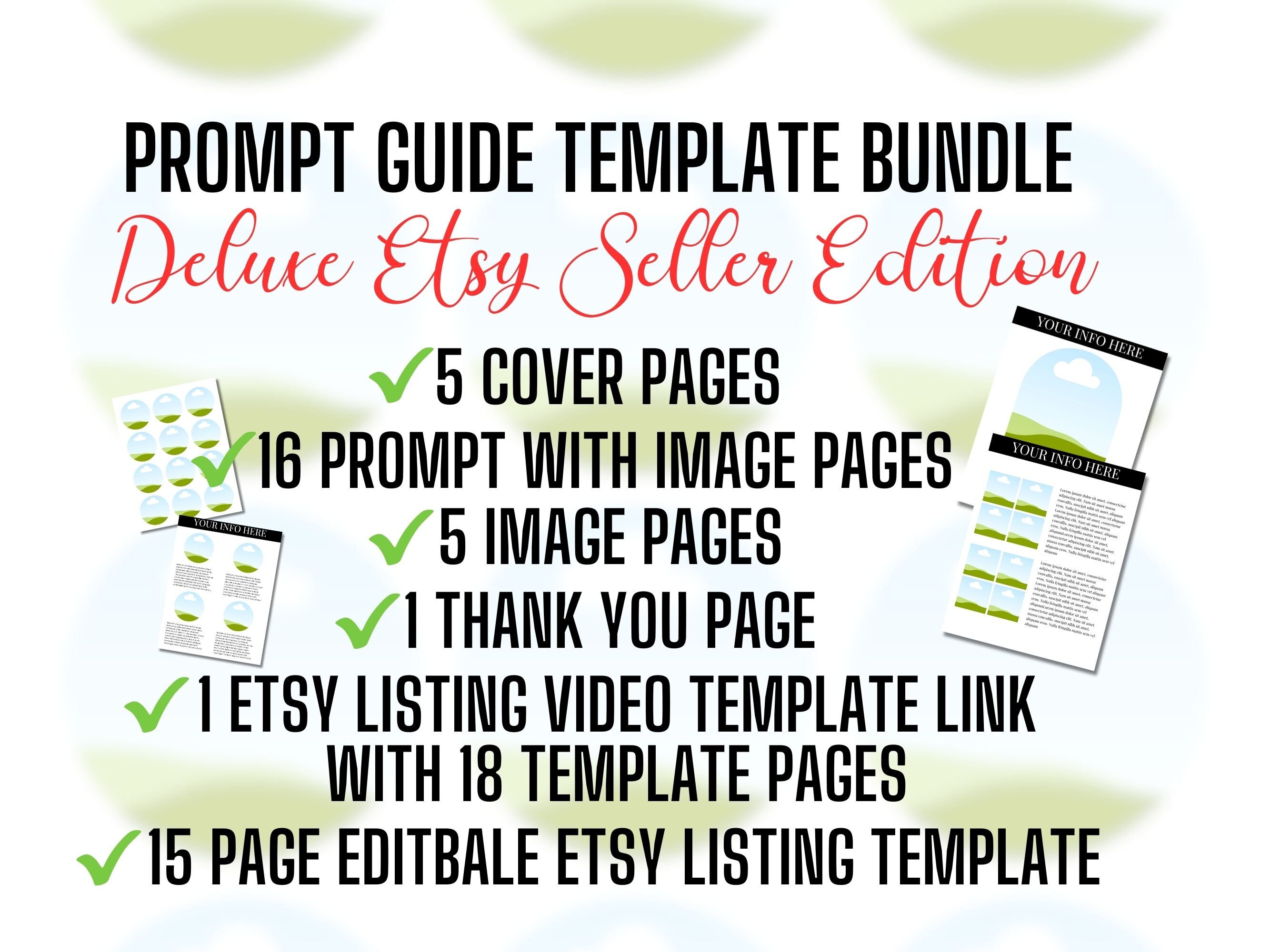 Prompt Selling Kit-prompt Guide Template-etsy Seller Resource Bundle ...