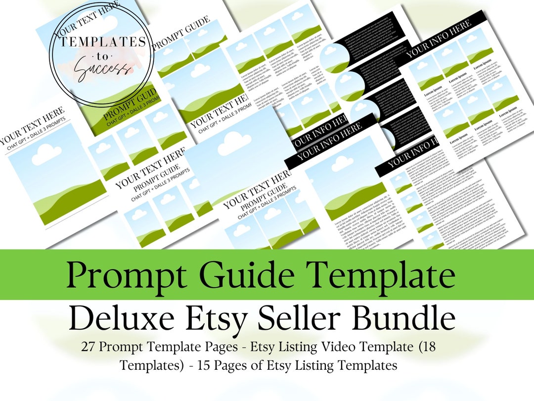 Prompt Selling Kit-prompt Guide Template-etsy Seller Resource Bundle ...