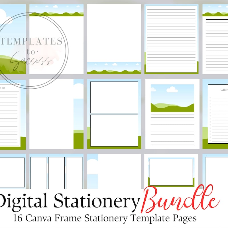 Cute Stationary Template - Etsy