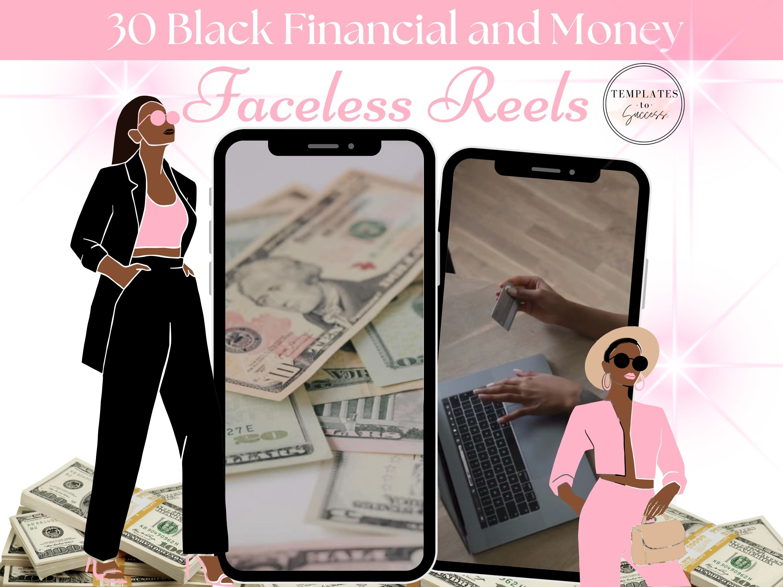 Faceless Social Media Videos Finance and Money|melanin|dfy Faceless ...