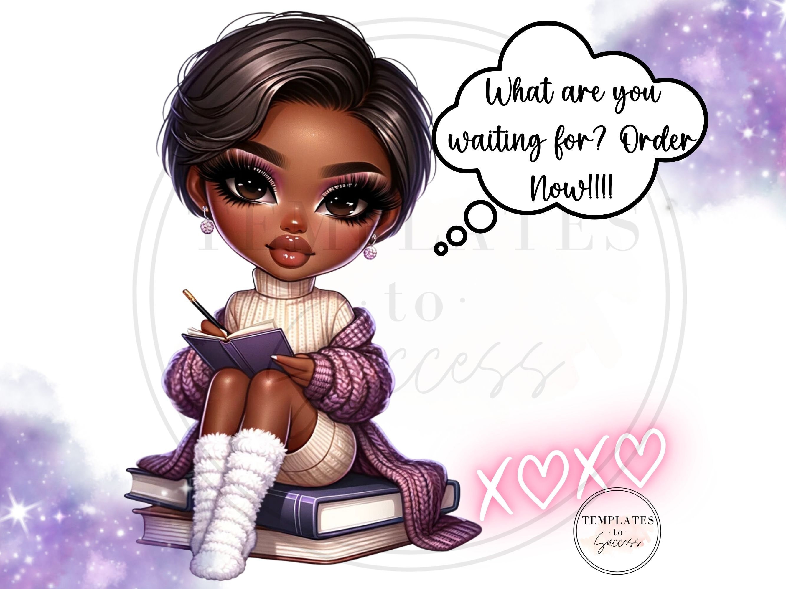 Chibi Doll Prompts Cute Black Chibi Prompts for Dall-e 3 Chibi Dolls ...