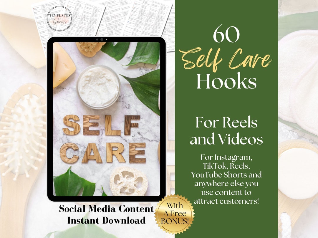 Self Care Reel Hooks|self Care Reel Covers|dfy Hooks|life Coach Social ...