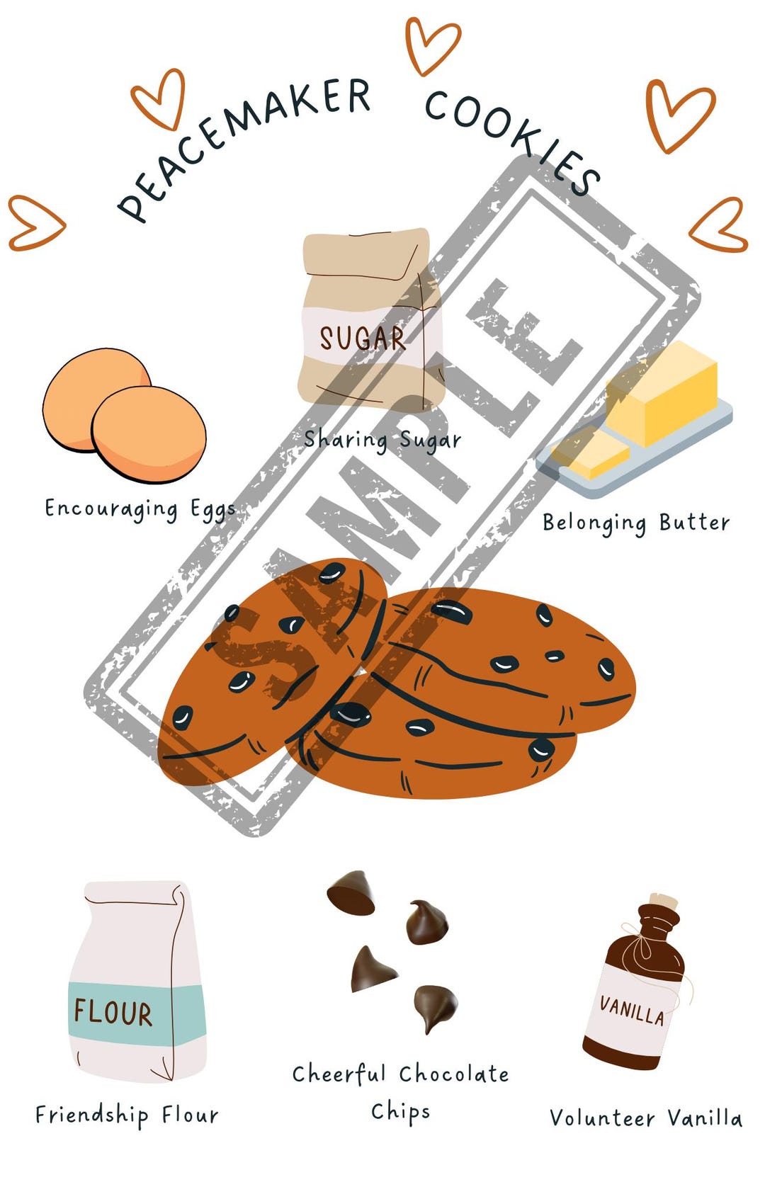 Matthew 5:9 Peacemaker Cookie Recipe Handouts - Etsy