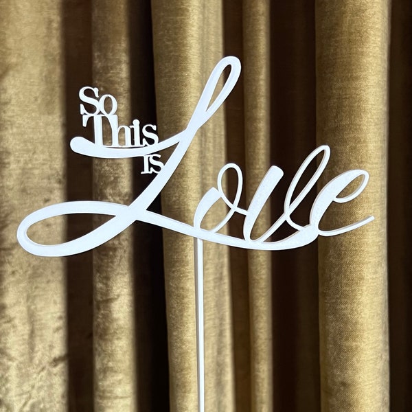 Love Cake Topper - Etsy