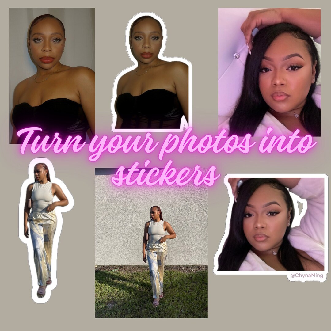 Custom Photo Sticker, Personalized Sticker, Family Photo Sticker, Water ...