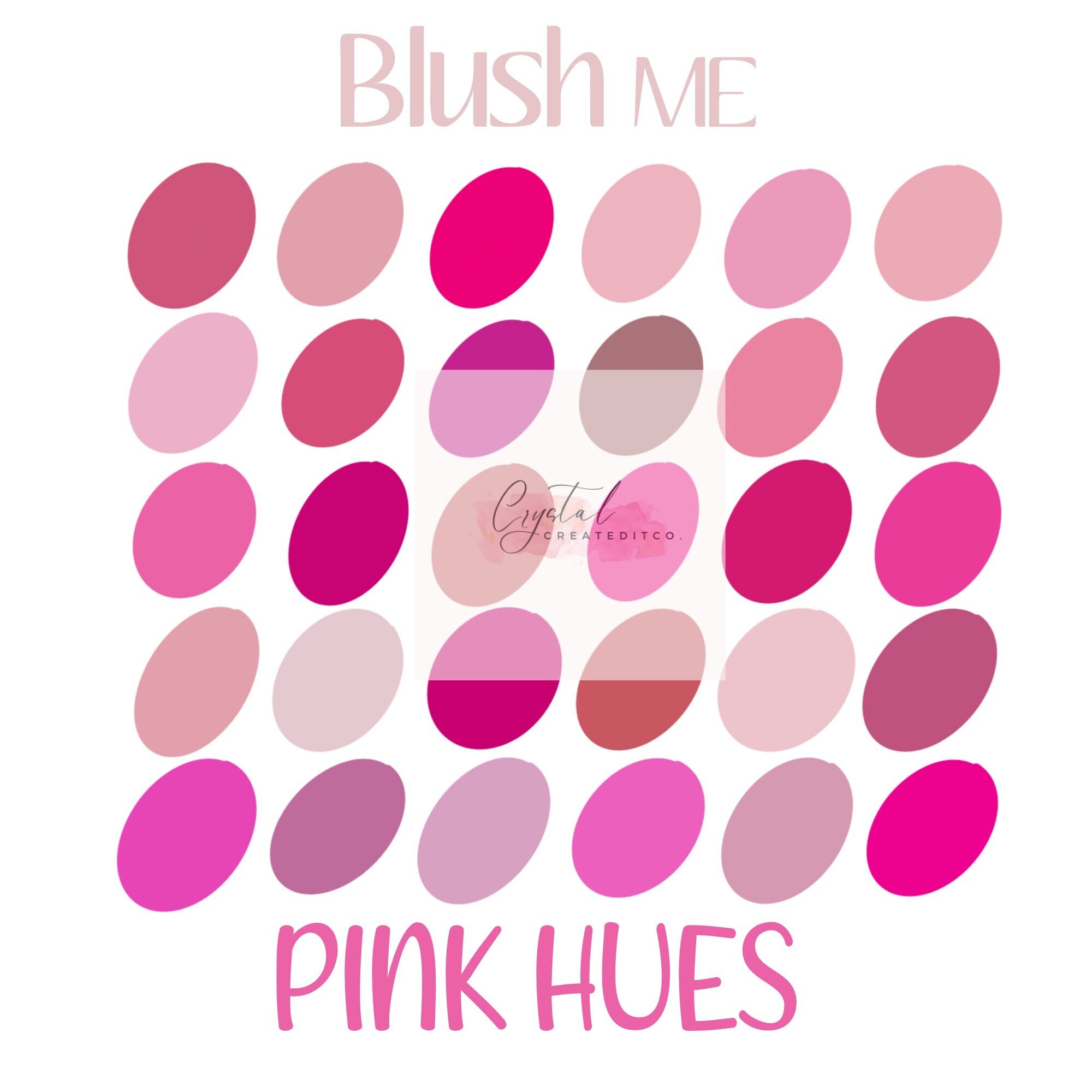 Procreate Color Palette Hex Codes Included Hues Of Blush Etsy