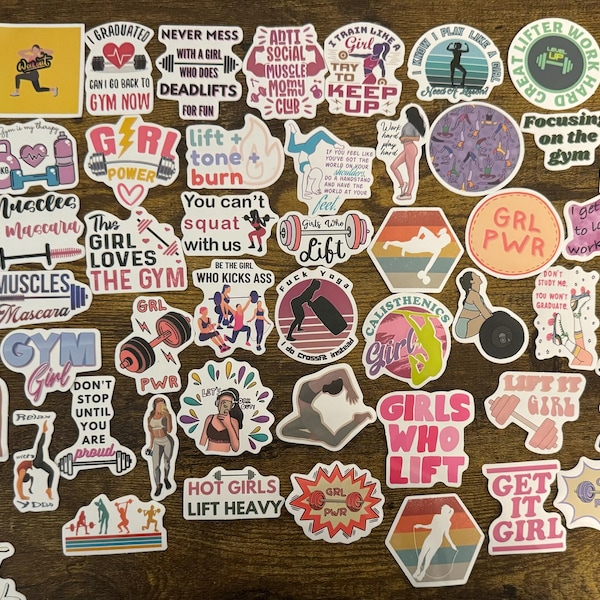 Workout Stickers - Etsy