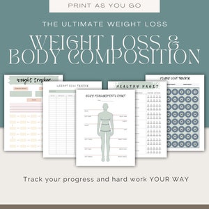 The Ultimate Weight Loss Tracker : Goal Planner, Meal Planner ...
