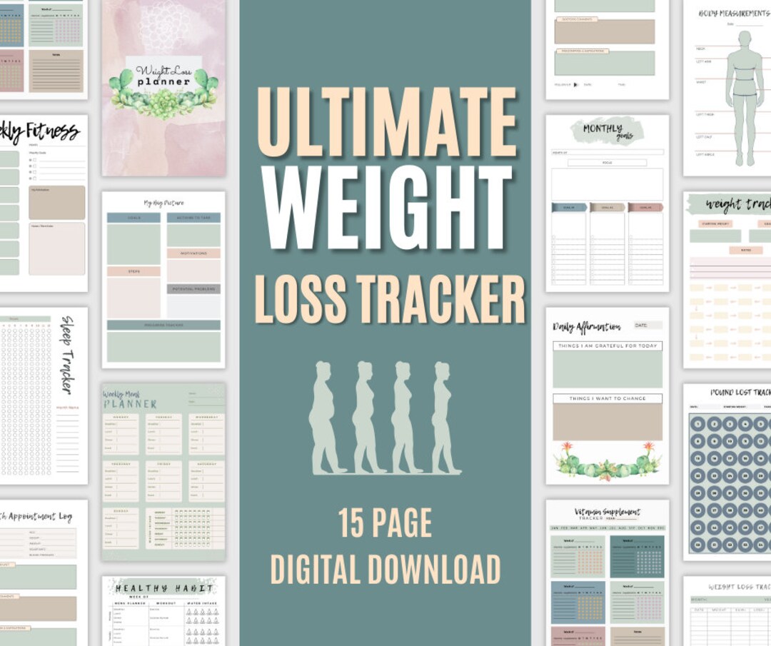 The Ultimate Weight Loss Tracker : Goal Planner, Meal Planner ...