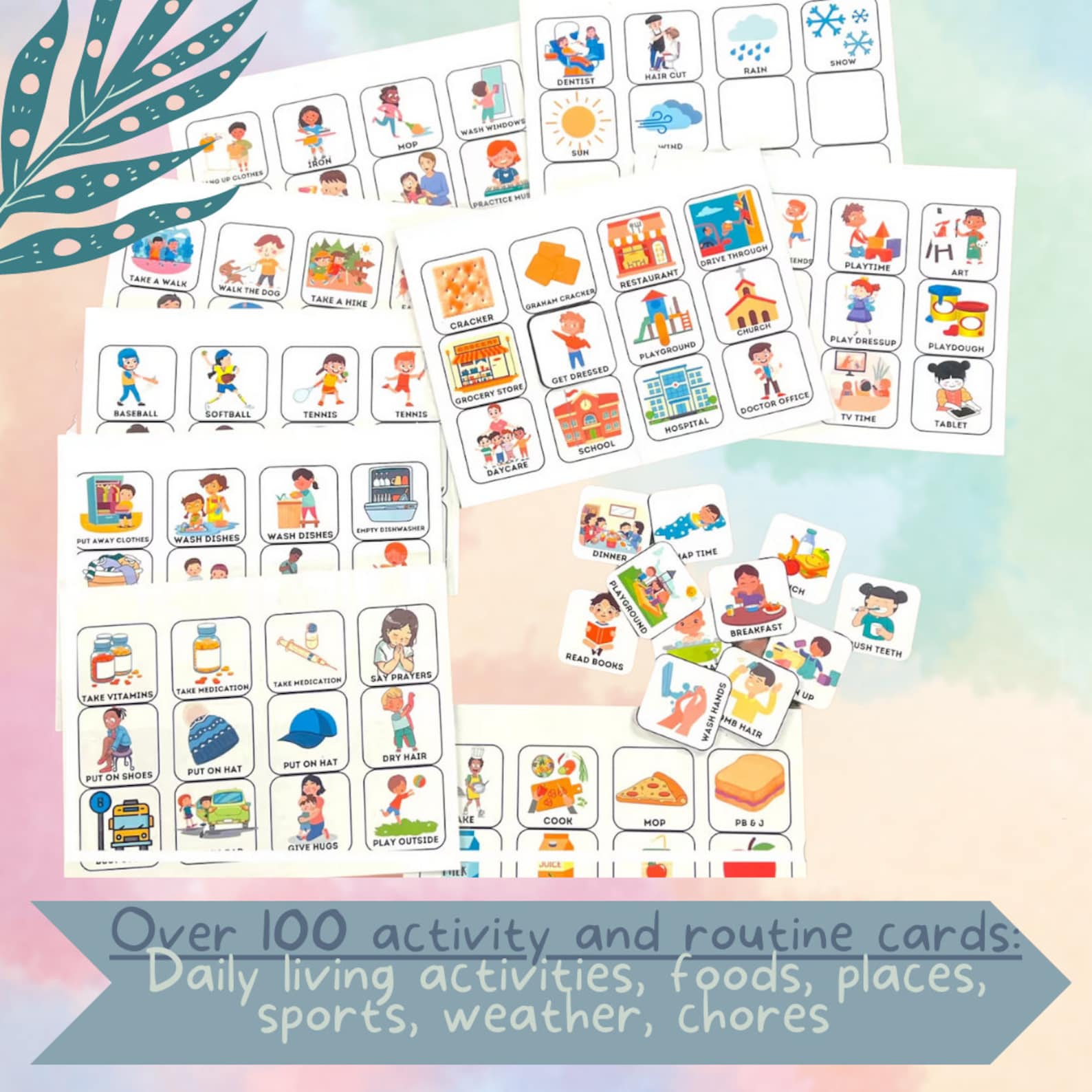 Toddler Visual Schedule Routine Chart - Digital Download - Etsy