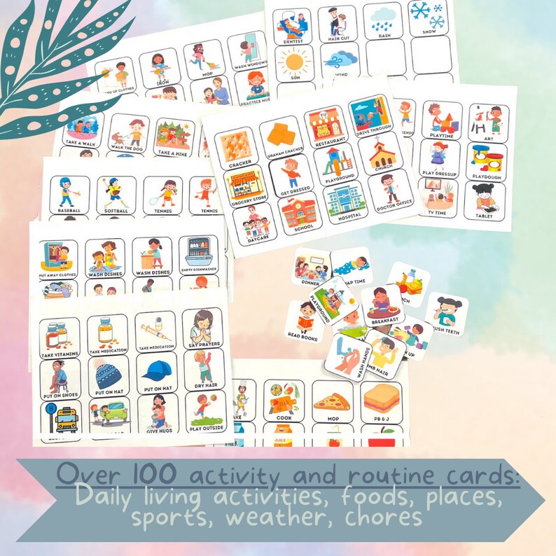 Toddler Visual Schedule Routine Chart - Digital Download - Etsy