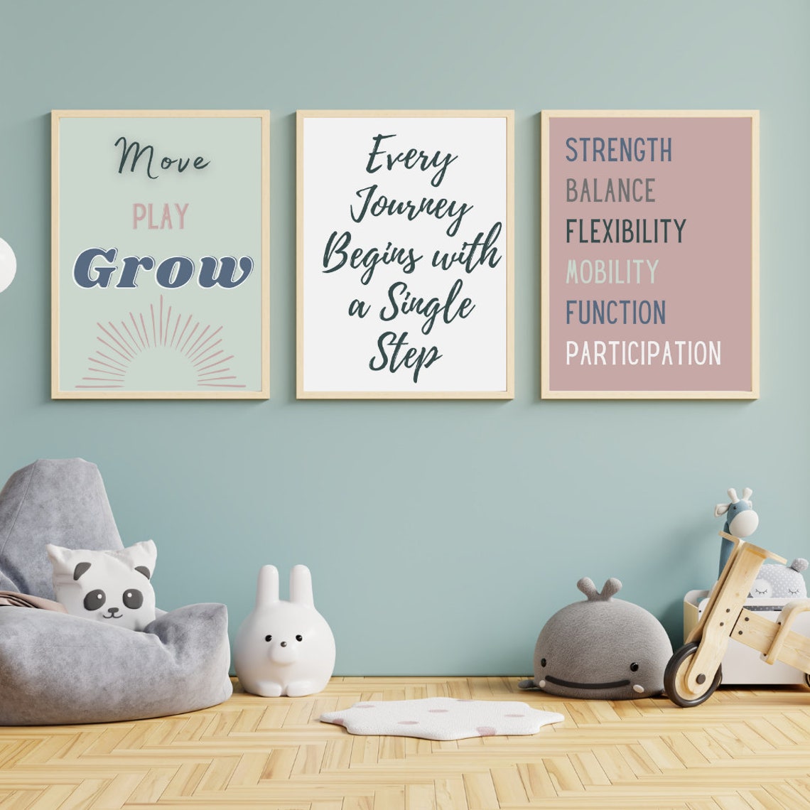Pediatric Physical Therapy Poster Bundle Wall Clinic Decor, 6 Digital ...