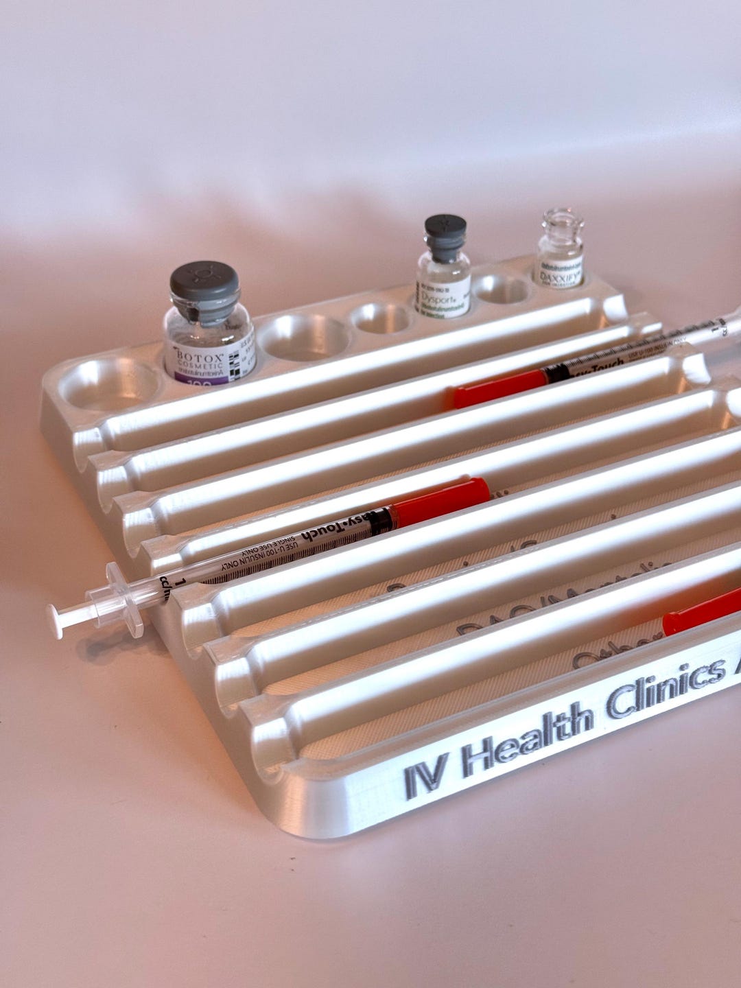 Syringe Tray/vial Holder Combination for Aesthetic Practitioners and ...