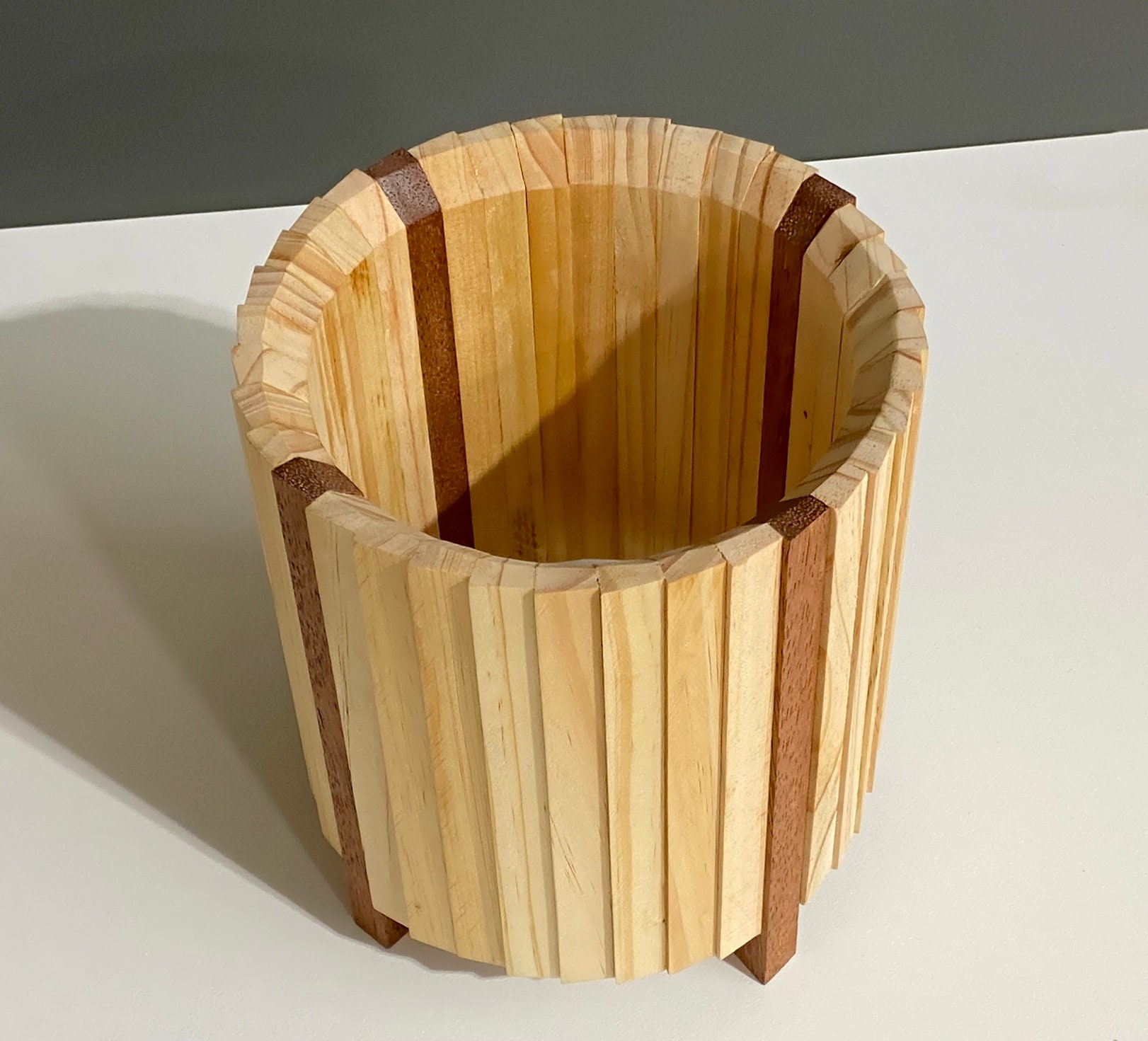 Wood Plant Stand 130mm for indoor house plants — Cubular