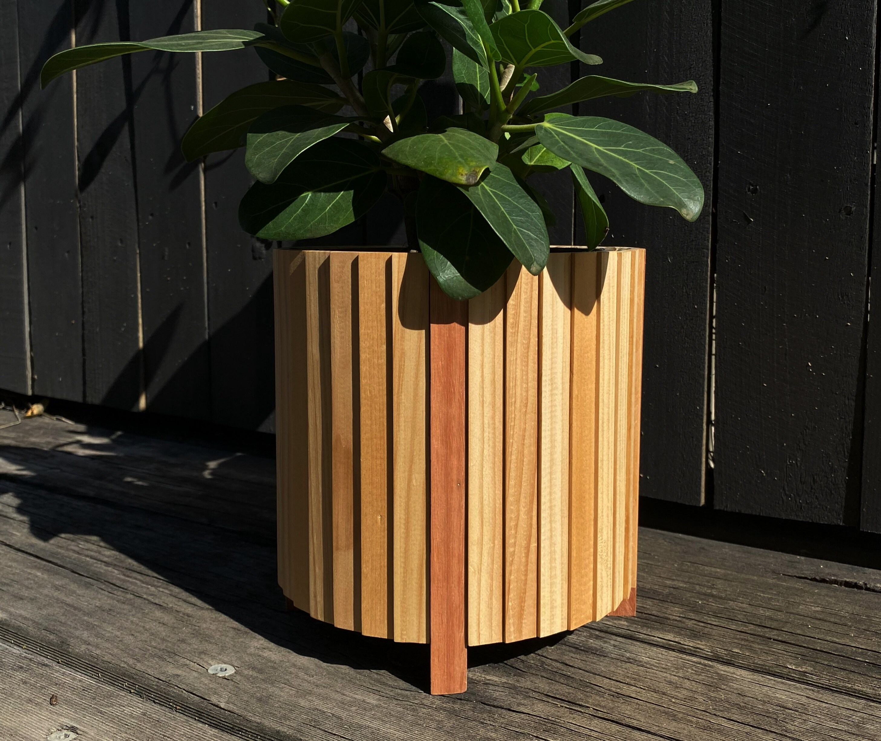 Wood Plant Stand 180mm for indoor house plants — Cubular